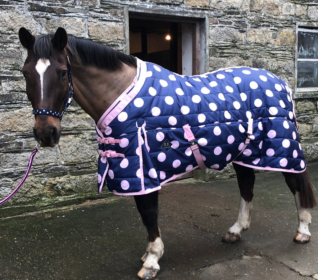 Pink Spotty 200g Stable Rug – Rachael Kelly Equestrian Accessories